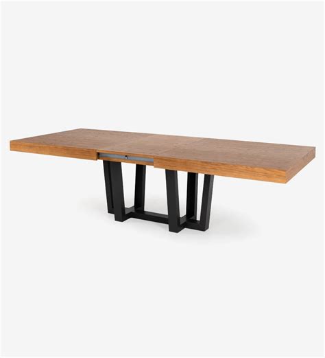 Mesa De Jantar Extens Vel Retangular Tampo Em Carvalho Mel E P