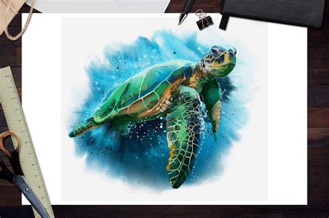 Sea Turtle Watercolor
