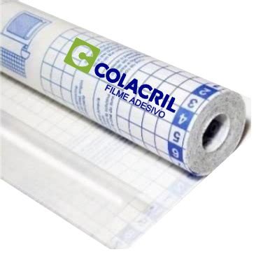 Papel Contact Adesivo Transparente 40 Micras Colacril 1 Metro AMAIS