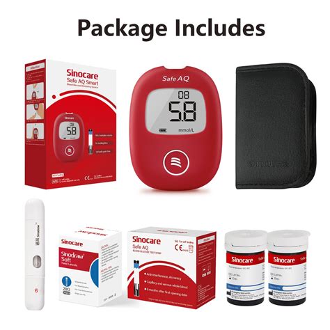 Sinocare Glucose Meter Blood Sugar Test Strip Glucose Meter Monitors