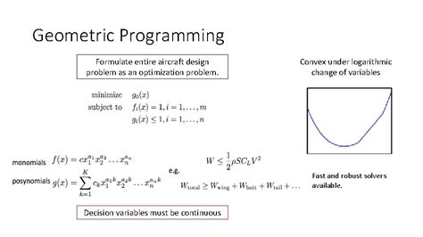 mixed integer geometric programming for aircraft configuration optimization