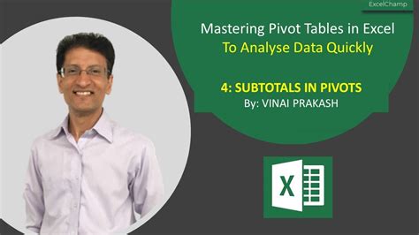 part 4 create subtotals in pivot tables in excel free course to master pivot tables