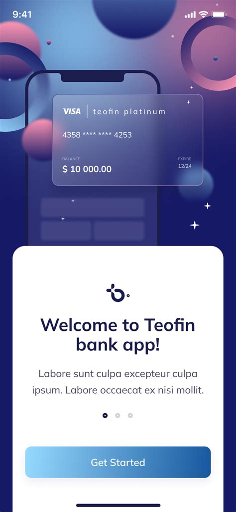 Teofin Mobile Banking App Figma UI Template By George Fx ThemeForest