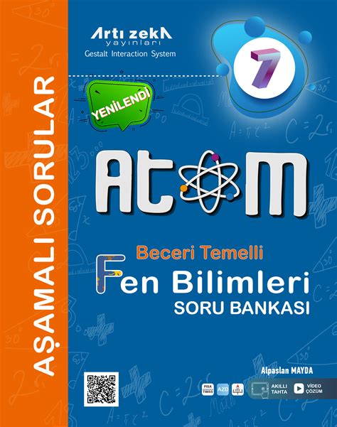 7 Sınıf Atom Beceri Temelli Fen Bilimleri Aşamalı Soru Bankası Artı