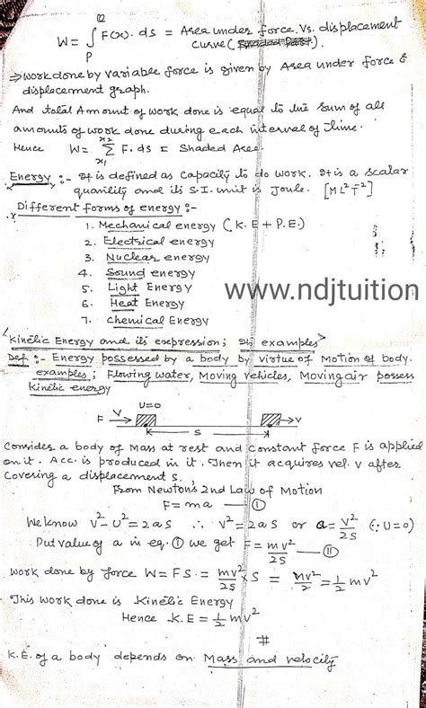 Power Physics Physics Notes Work Energy And Power Previous Year