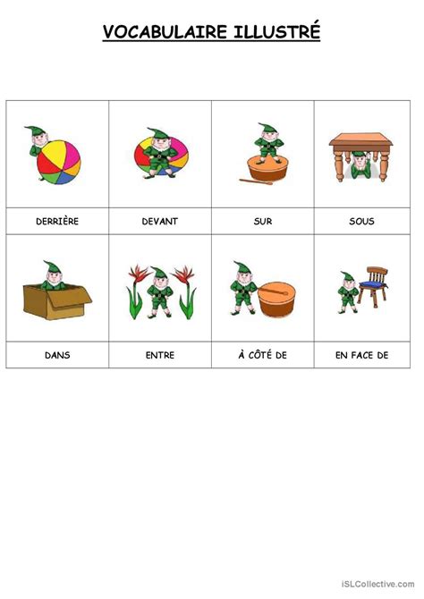 Apprendre Les Pr Positions En Jouant Fran Ais Fle Fiches Pedagogiques
