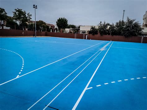 Trabajos De Pintura En Pistas Deportivas De La Riconada Pinturas Losan