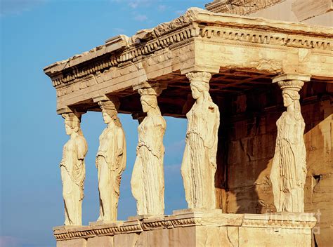 The Porch Of The Maidens Erechtheion Acropolis Athens Attica