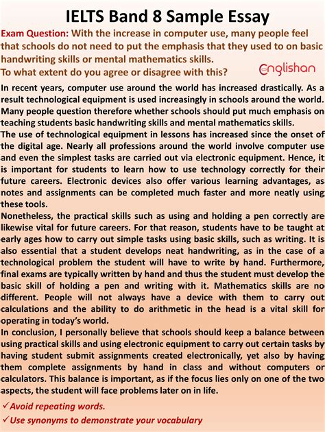 Ielts Band Sample Essay With Pdf Artofit