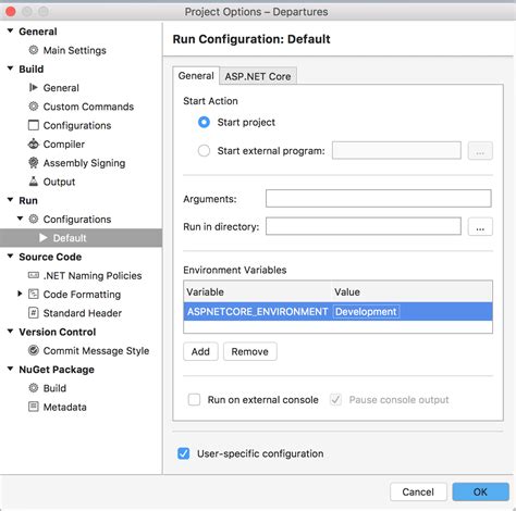 Aspnetcore Environment