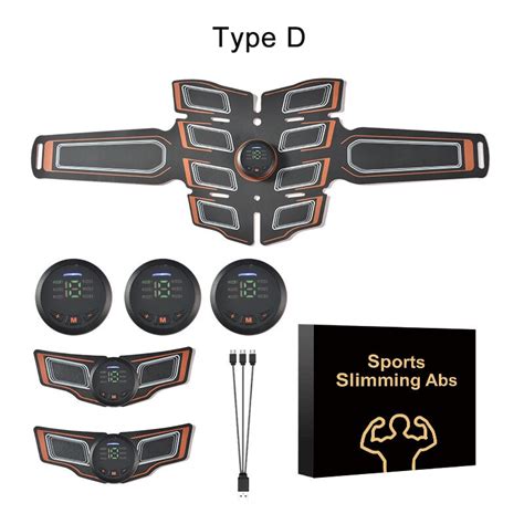 6 Modos Estimulador Muscular Cinto Tonalizante Ems Abdominal USB