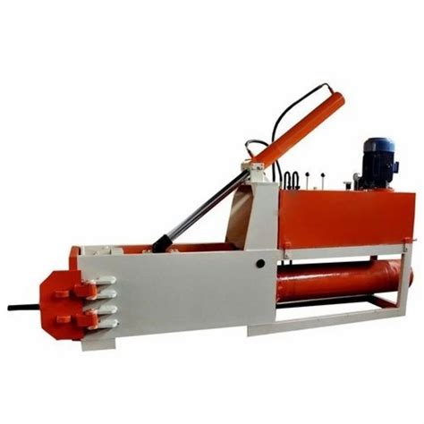 Mild Steel Double Action Scrap Baling Press Manual Door Capacity 50
