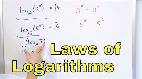 18 properties of logarithms log x part 1 laws of logs calculate logs and simplify youtube