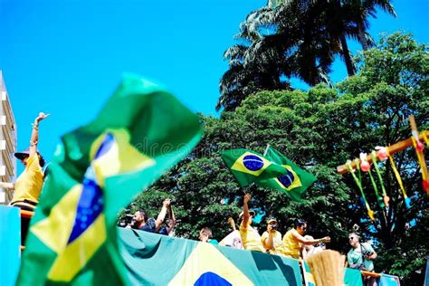 Brazilian Crowd Editorial Photo Image Of Brazilian Protest 68404046