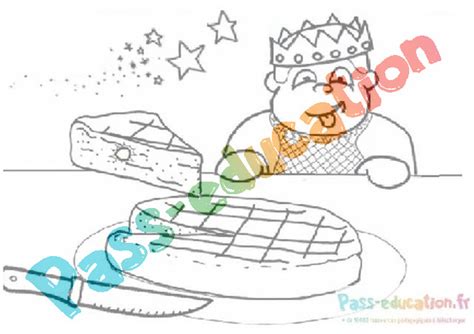 Coloriage Gratuit Galette Des Rois Pdf Imprimer
