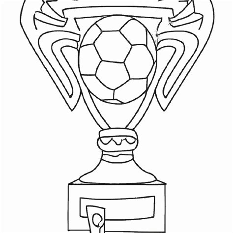 7 Desenhos de Troféu de Futebol para Imprimir e Colorir