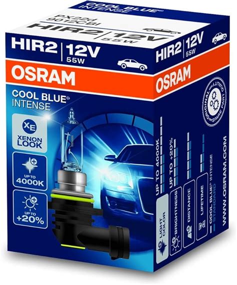 Amazon OSRAM HIR2 9012 PX22d 12V 55W COOL BLUE INTENSE Bulb