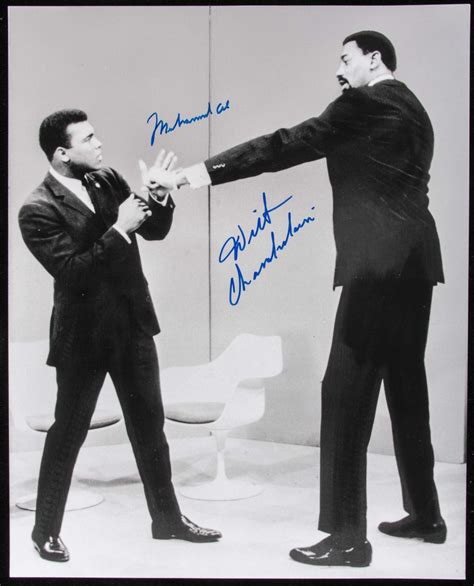 At Auction Muhammad Ali And Wilt Chamberlain Autographed X