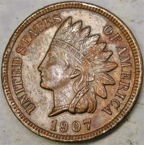 1907 Indian Head Penny Value How Much Is It Worth Today Old Coins
