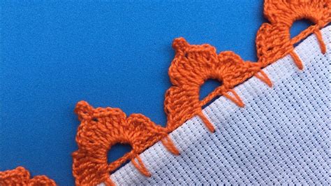 Puntilla A Crochet Muy Bonita De Una Sola Vuelta Para Mantelfacil