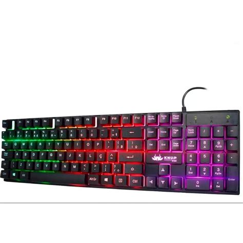Teclado Gamer Semi mecânico Rgb Knup Anti ghosting Kp 2043 A Shopee
