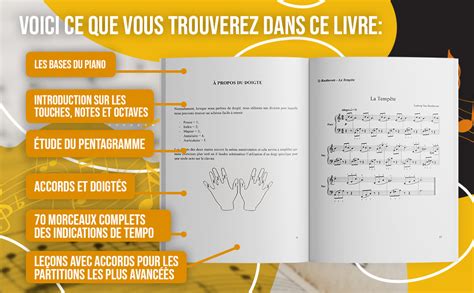 70 Partitions de Piano pour Débutants Le recueil des grands Classiques