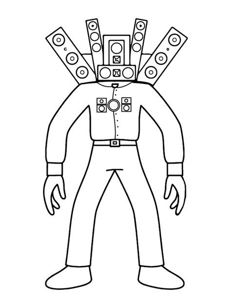 Speakerman Printables Coloring