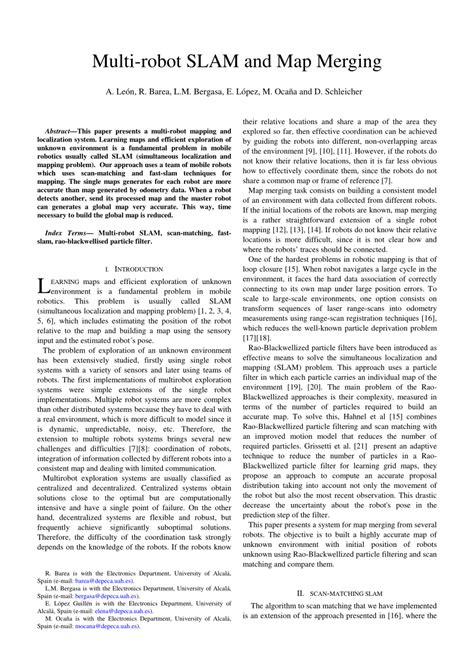 pdf multi robot slam and map merging