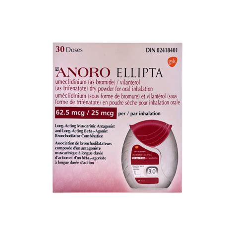 Buy Anoro Ellipta Inhaler Mcg Mcg For Chronic Obstructive Pulmonary