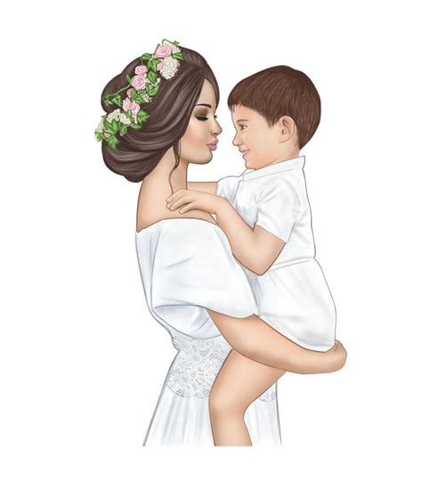 Pin by Modorova Svetlana on Для деток Mother daughter art Mother art