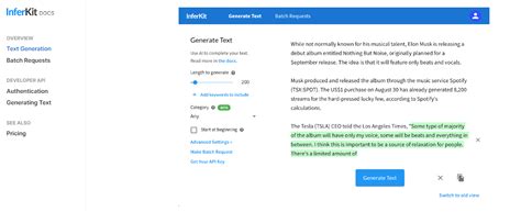 InferKit AI Script Generator Detailed Product Review