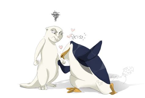 Penguins Of Madagascar Skipper And Marlene Kissing