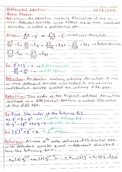 theory of ordinary differential equations pdf