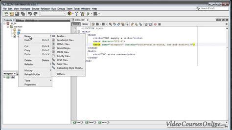 creating project in netbeans javascript youtube