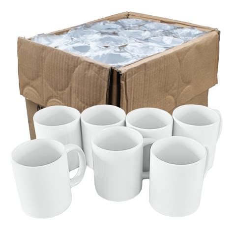 Caja De Taza Blanca P Sublimar Aaa Calidad Premium Cyan Color