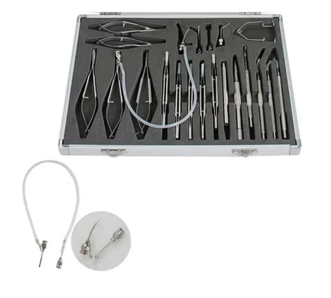 Eye Surgery Surgical Instruments Set 21 Pieces Ophthalmic For Cataract
