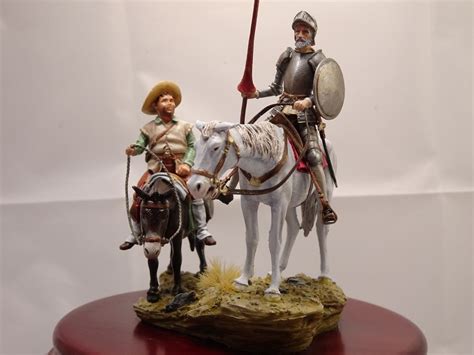 DON QUICHOTTE Et SANCHO Par Andrea Miniatures Phil Figures Peinture