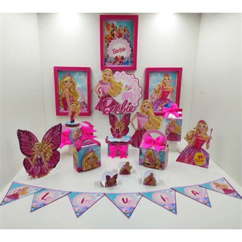 Kit só um bolinho Barbie festa Barbie Barbie Shopee Brasil