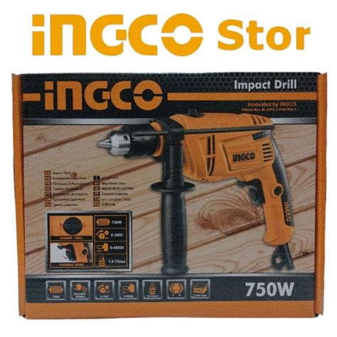 Jual MESIN BOR 13MM 750 WATT INGCO IMPACK DRILL INGCO ID7508 Shopee