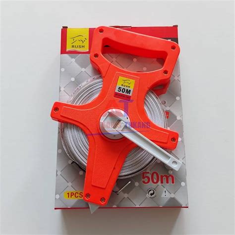 Jual Meteran Tancap 30 50 100 M Meter Fiber Rol Gulung Tanam Tanah Rush