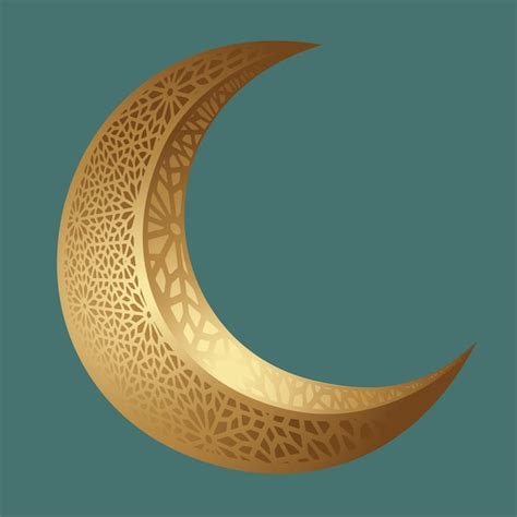 Ramazán Ramadán Kareem Mubarak Eid Linterna de la luna de oro Islámica