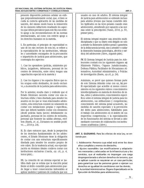 Ley Nacional Del Sistema Integral De Justicia Penal Para Adolescentes