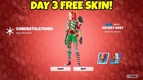 How To COMPLETE DAY 3 FREE SKIN WINTERFEST PRESENT QUESTS In Fortnite