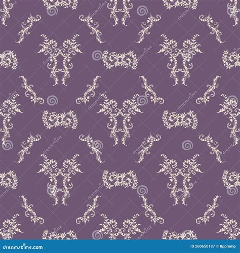 Damask Seamless Pattern For Design Vector Illustration Stock Vector
