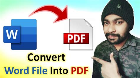 how to convert word file to pdf word file ko pdf me convert kaise kare word to pdf youtube