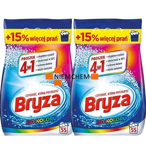 Bryza Proszek Do Prania Kolorowych Tkanin 4w1 2 x 3 575kg 110 Prań