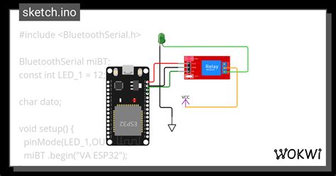 ESP CODIGO2 RELE Wokwi ESP32 STM32 Arduino Simulator