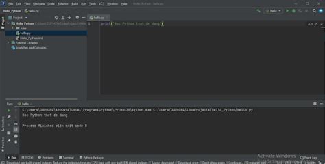 Lập trình Python trên IntelliJ IDEA Education code Python trên