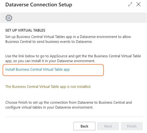 Business Central In Dataverse With Virtual Tables