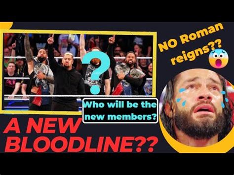 Wwe Bloodline Break Up The Bloodline Wwe A New Bloodline Roman